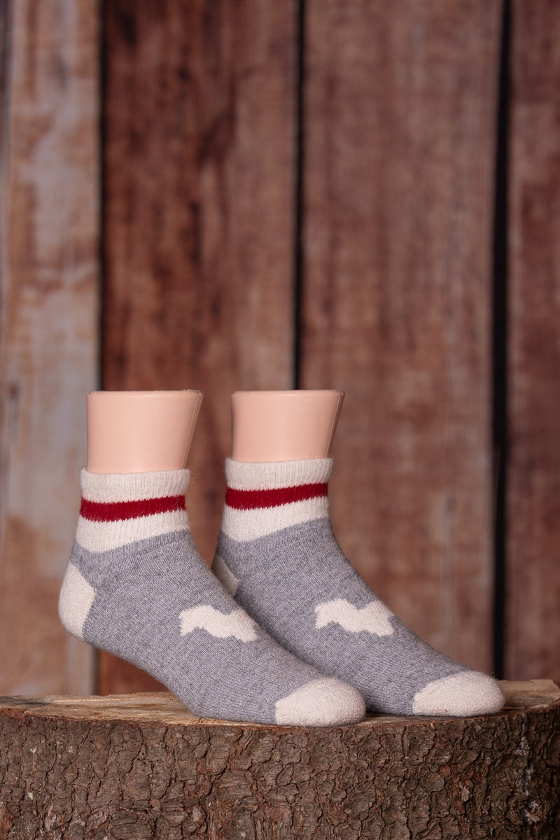 Bas pantoufle thermique en alpaga – Ma laine maison